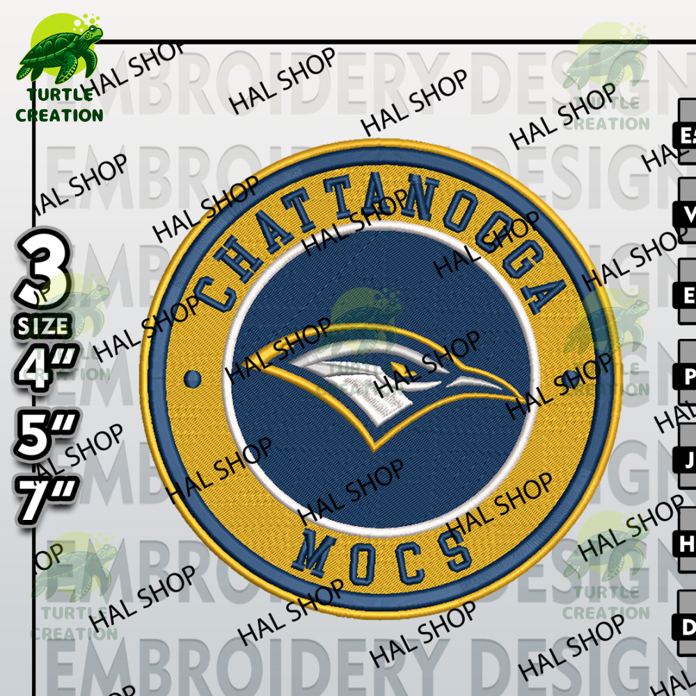 NCAA Chattanooga Mocs Embroidery Designs, NCAA Logo Embroide | Inspire ...