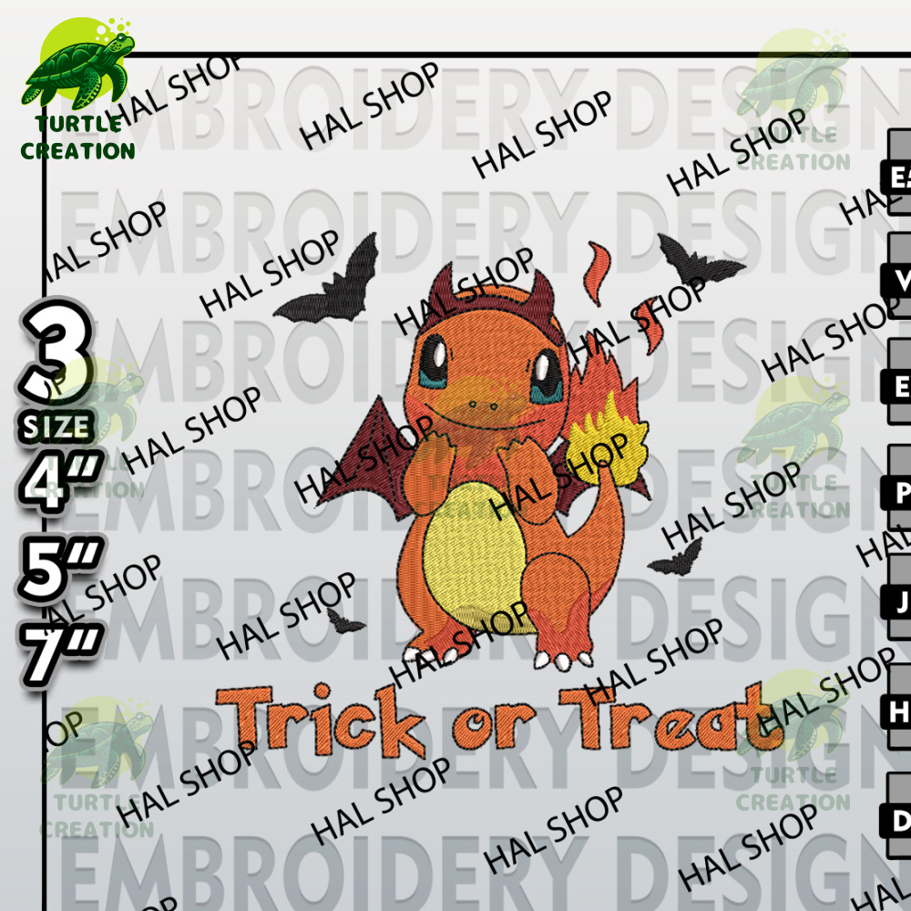 Pokemon Machine Embroidery Designs, Hitokage Costume Hallow | Inspire ...