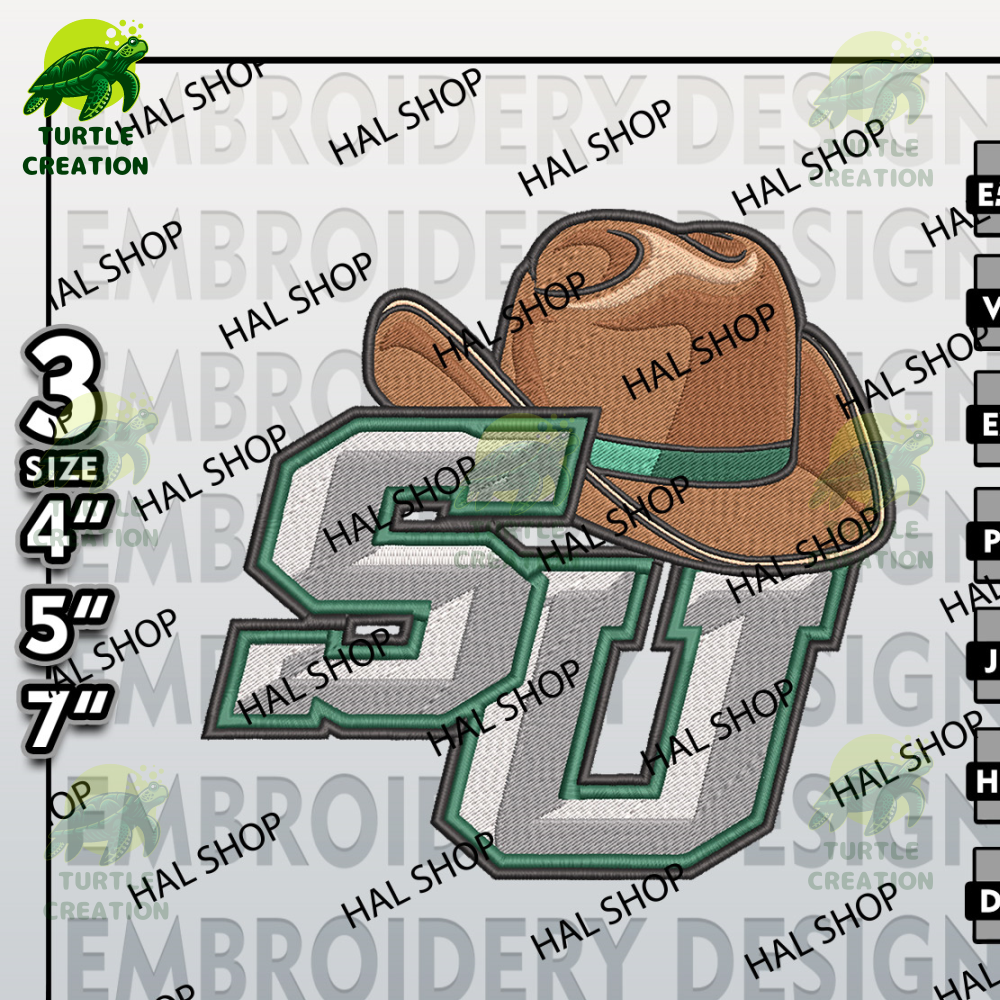 Stetson Hatters Embroidery Designs, NCAA Logo Embroidery Fil - Inspire ...