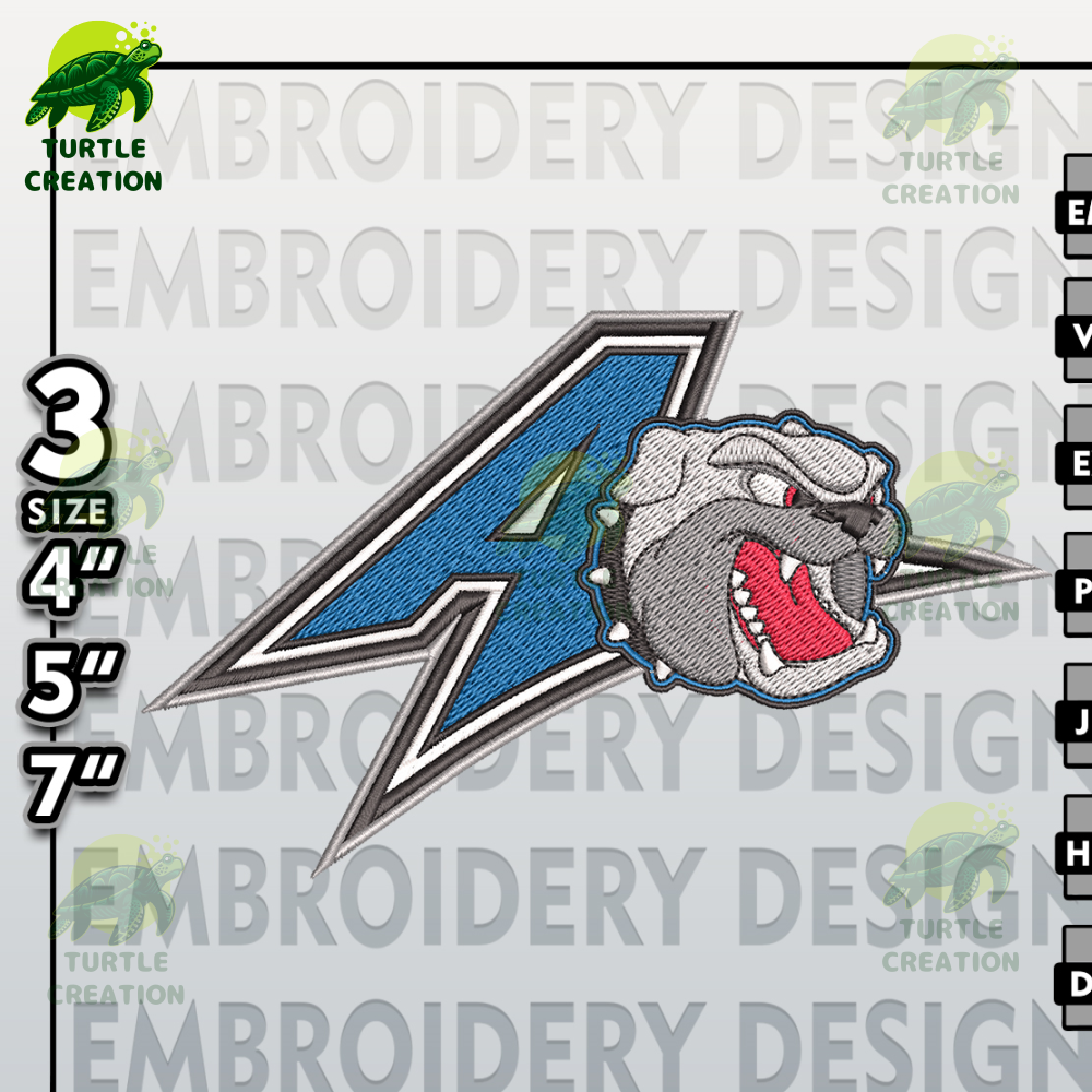 UNC Asheville Bulldogs Embroidery Designs, NCAA Logo Embroid | Inspire ...