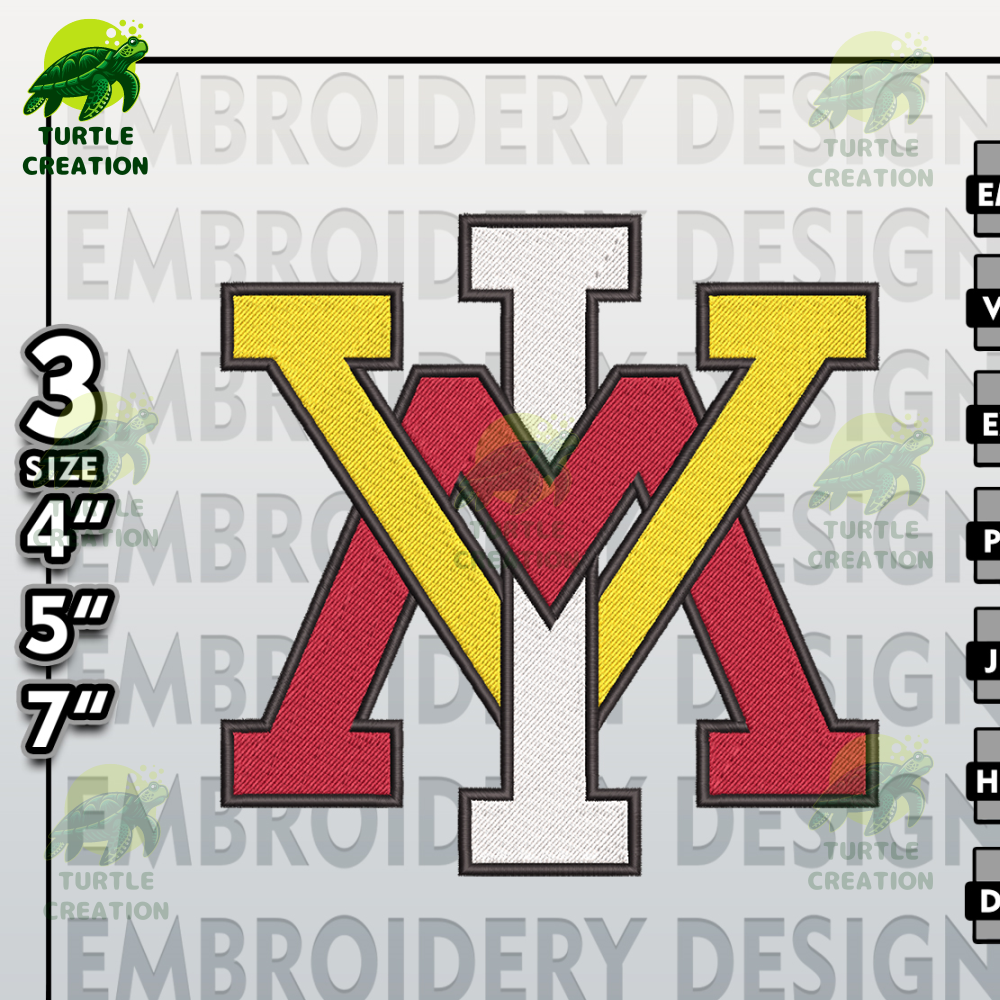 VMI Keydets Embroidery Designs, NCAA Logo Embroidery Files, | Inspire ...