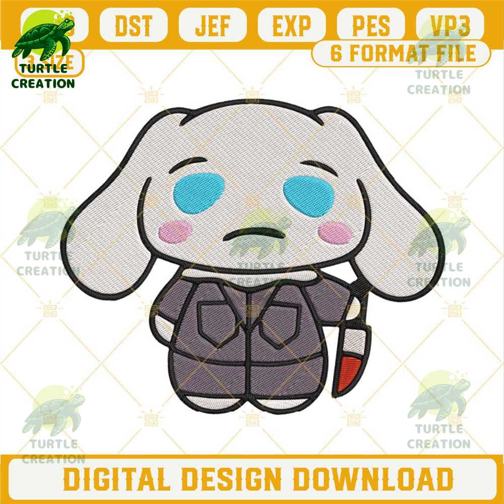 Cinnamoroll Michael Myers Halloween Embroidery Design Files. | Inspire ...