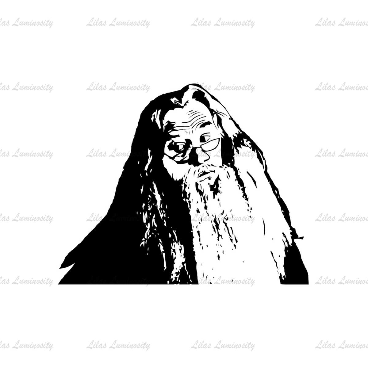 Professor Albus Dumbledore Harry Potter Movie SVG Vector Cut - Inspire ...