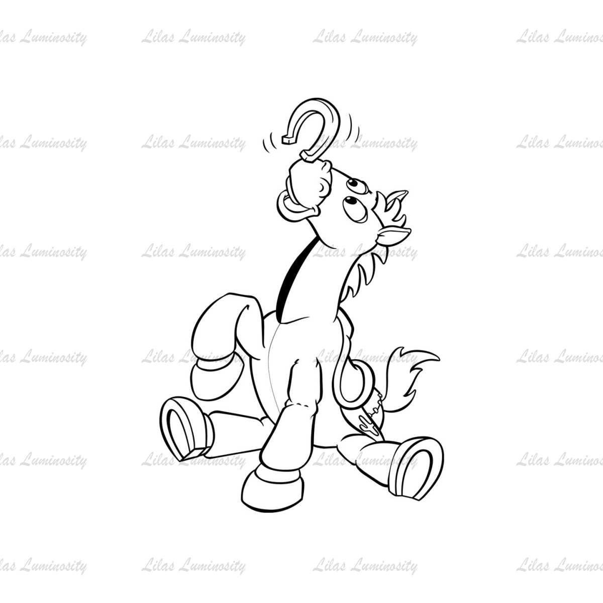 Disney Cartoon Toy Story Character Balancing Horse On Bullse | Inspire ...