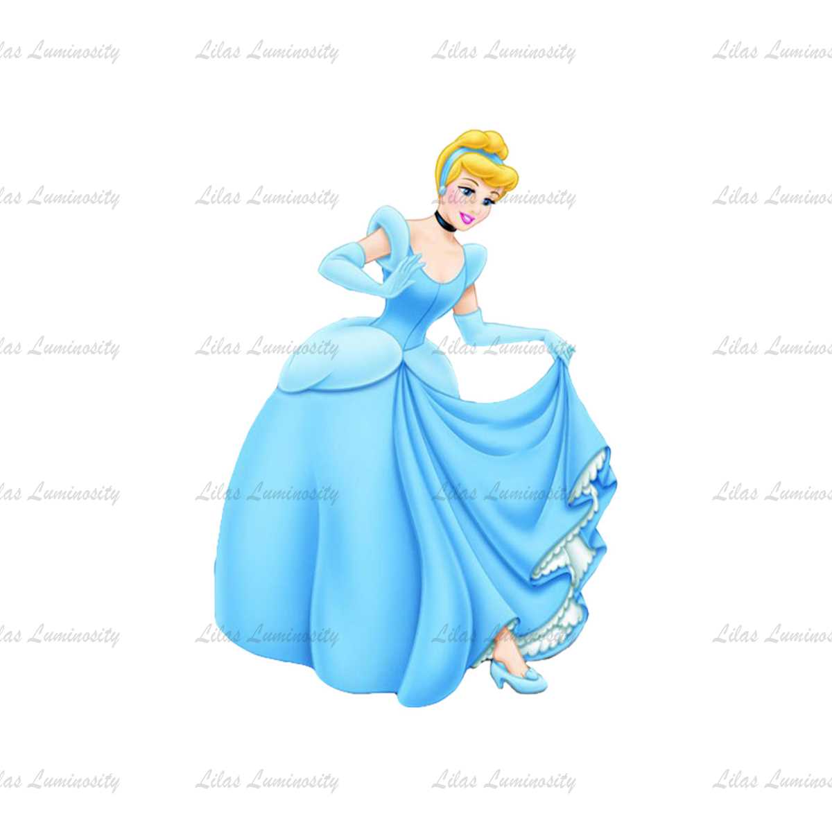 Disney Princess Cinderella Wears Glass Slipper PNG - Inspire Uplift