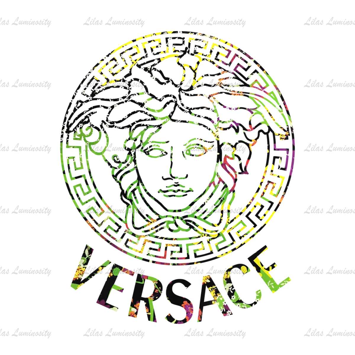 Versace Floral Logo SVG, Italy Versace Logo SVG, Versace SVG | Inspire ...
