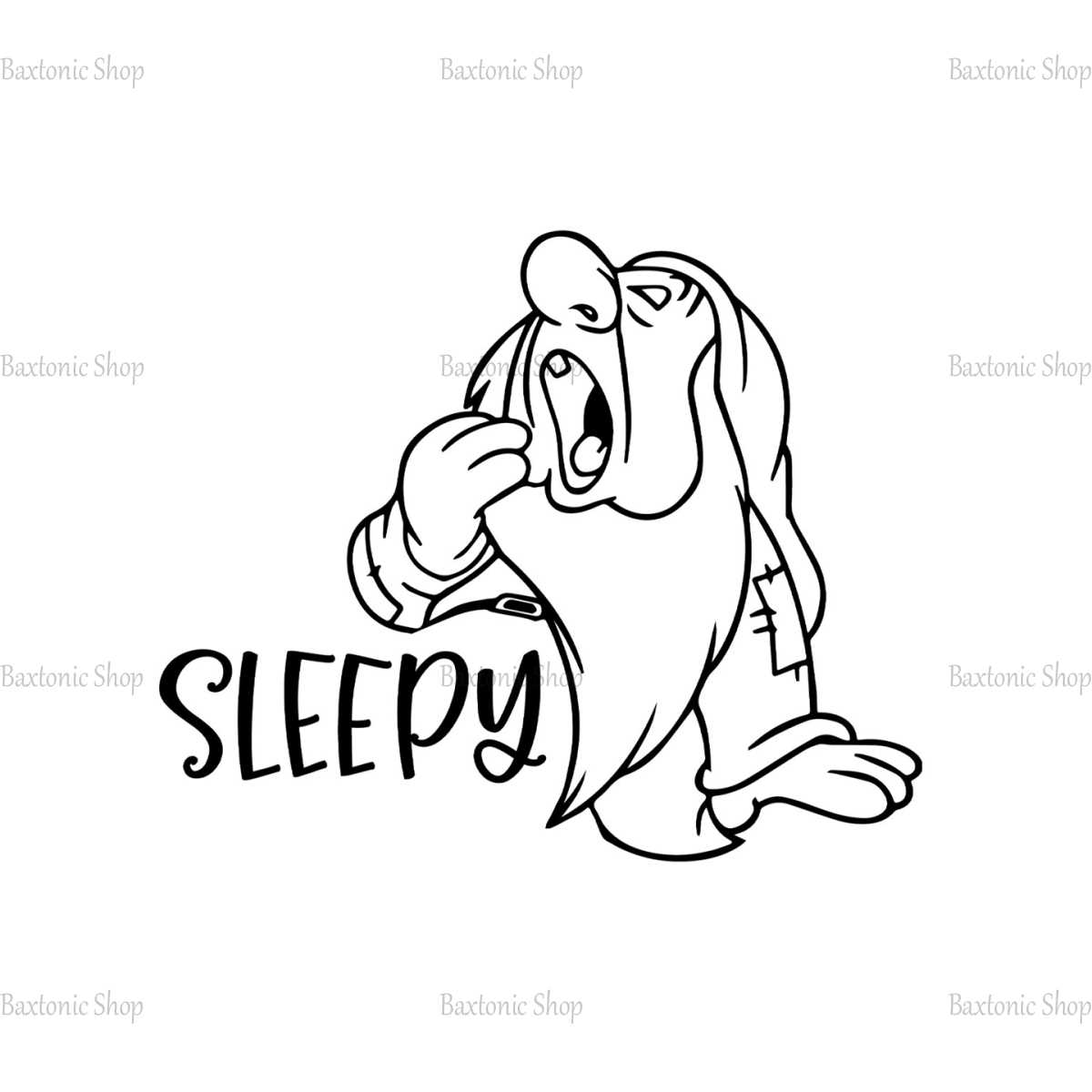 Sleepy Dwarfs The Snow White & 7 Dwarfs SVG - Inspire Uplift
