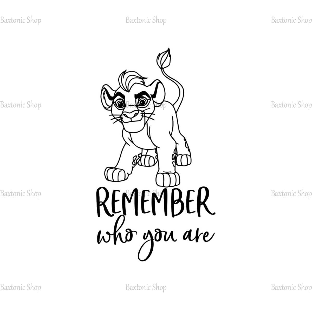 Simba Remember Who You Are SVG - Inspire Uplift