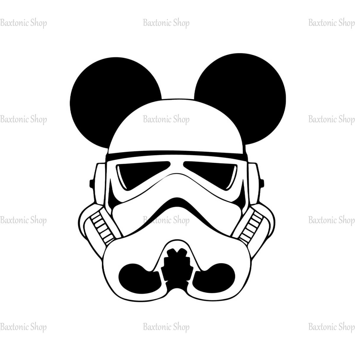 Stormtrooper Mickey Mouse Ears SVG | Inspire Uplift