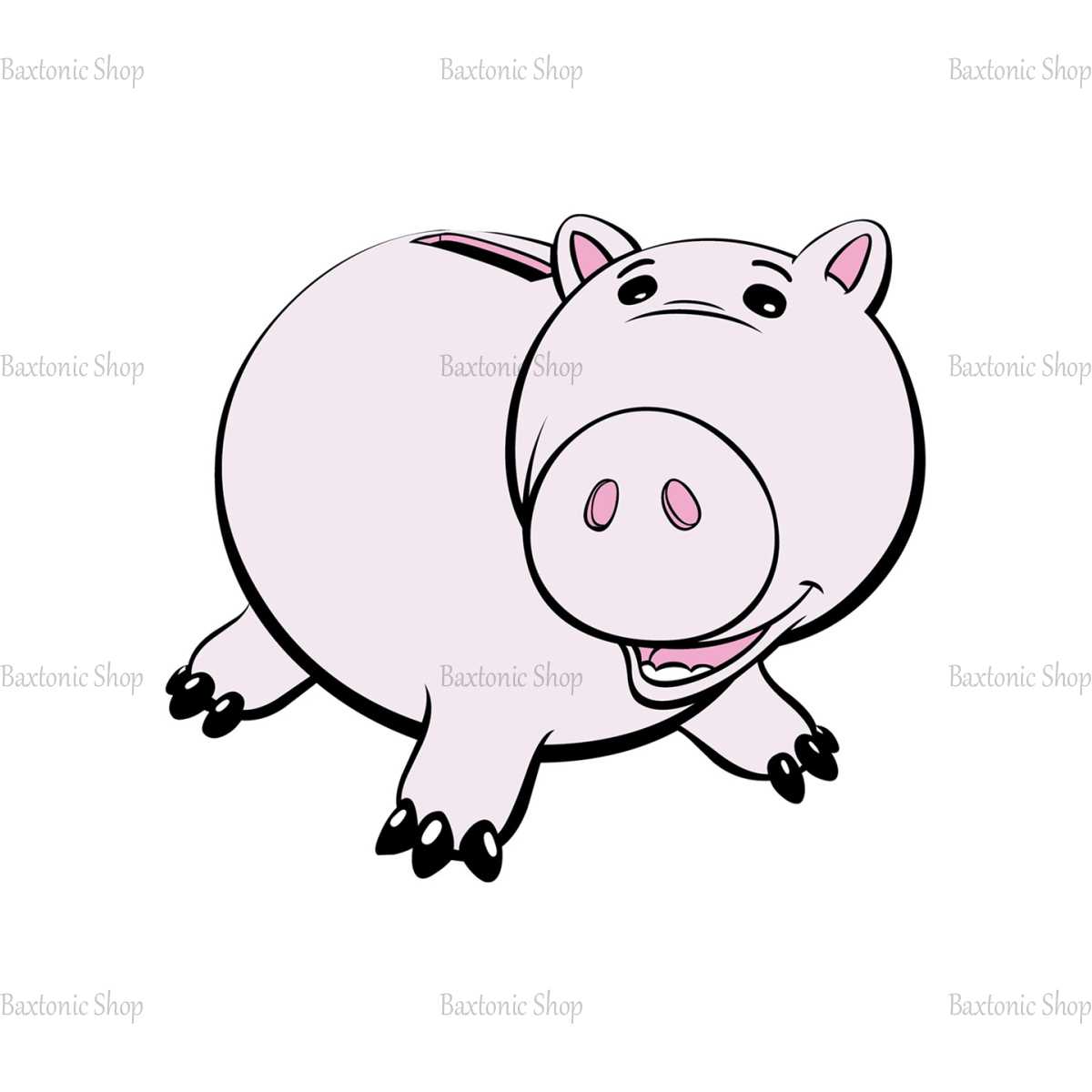 Disney Character Toy Story Cartoon Hamm Pig Vector SVG - Inspire Uplift