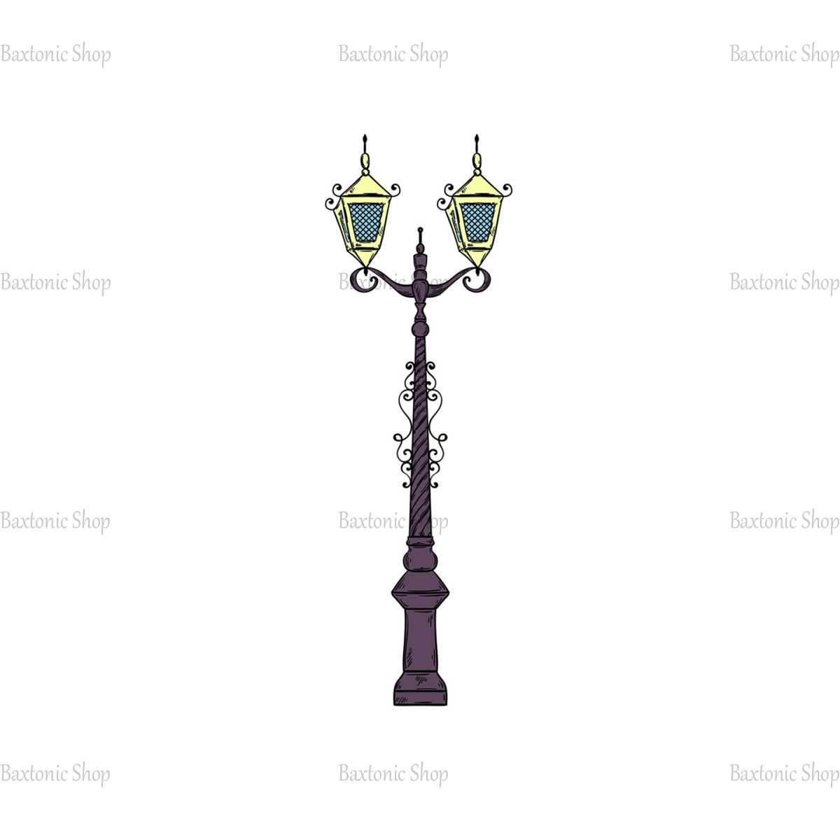 Disney Vintage Street Light Cinderella Cartoon SVG Vector | Inspire Uplift