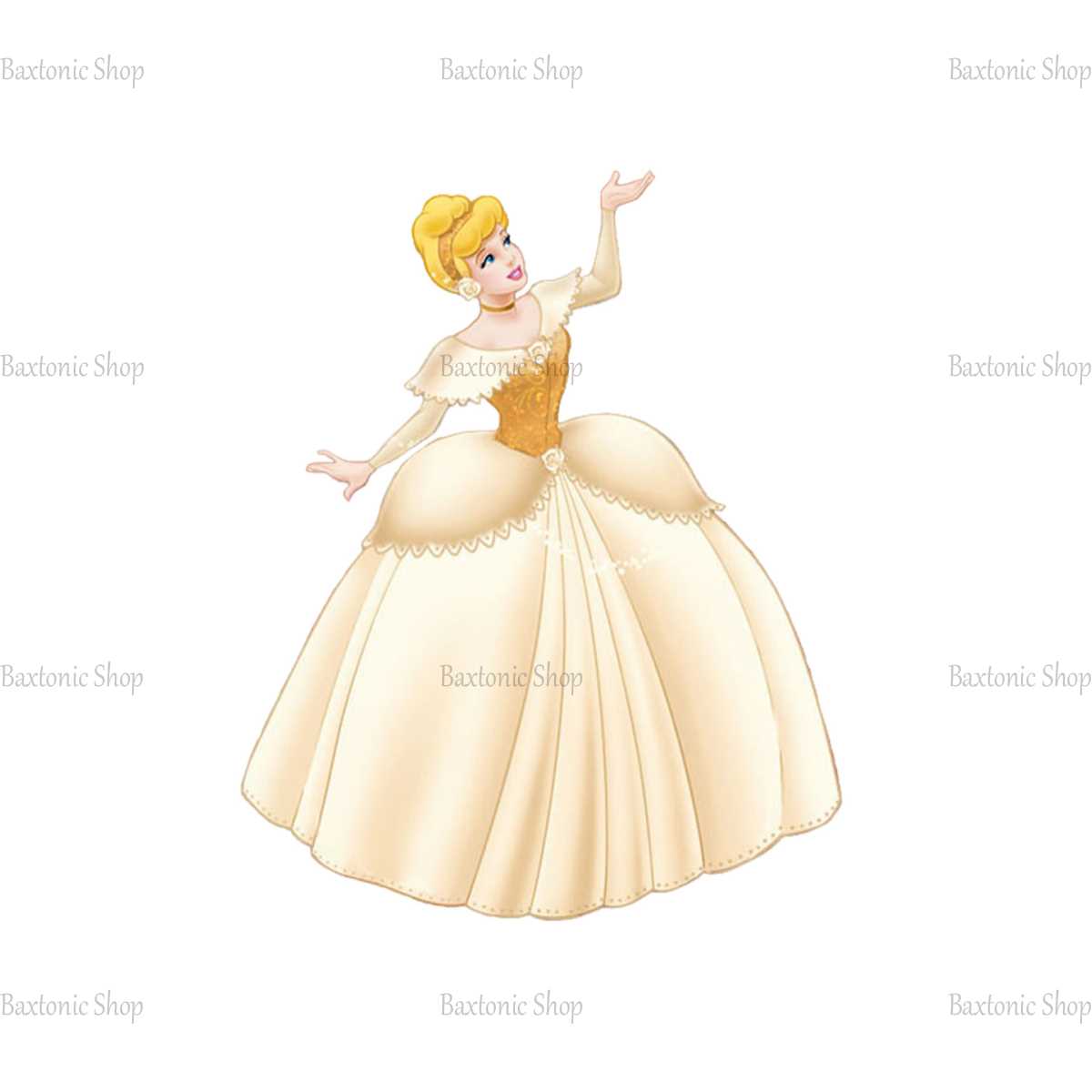 Disney Cinderella Princess in Yellow Dress PNG - Inspire Uplift