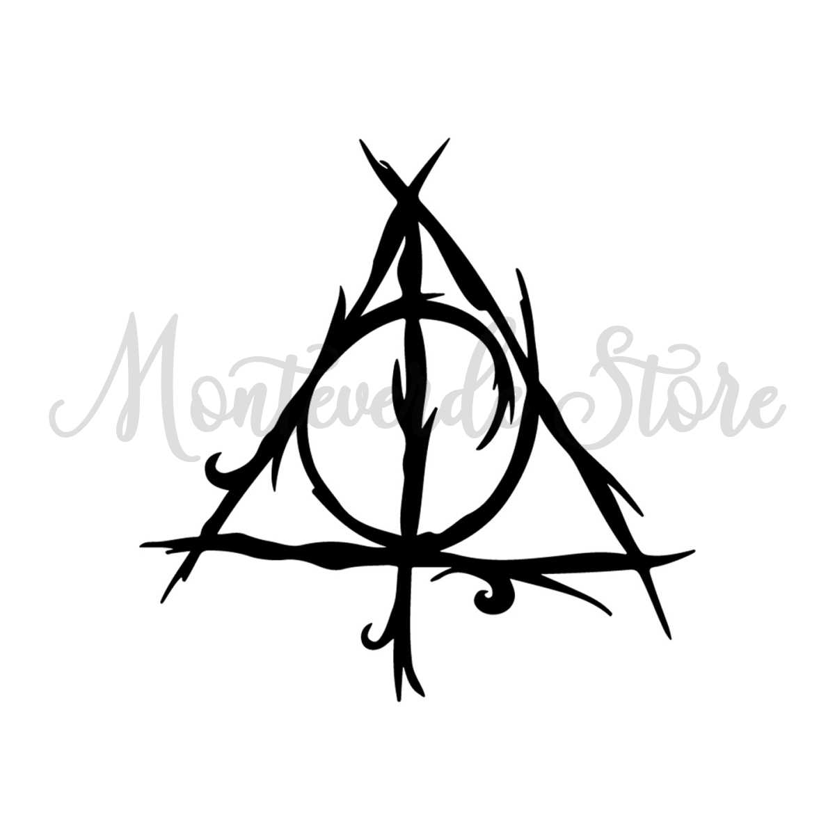 Harry Potter Deathly Hallows Symbol SVG Vector Cut Files | Inspire Uplift