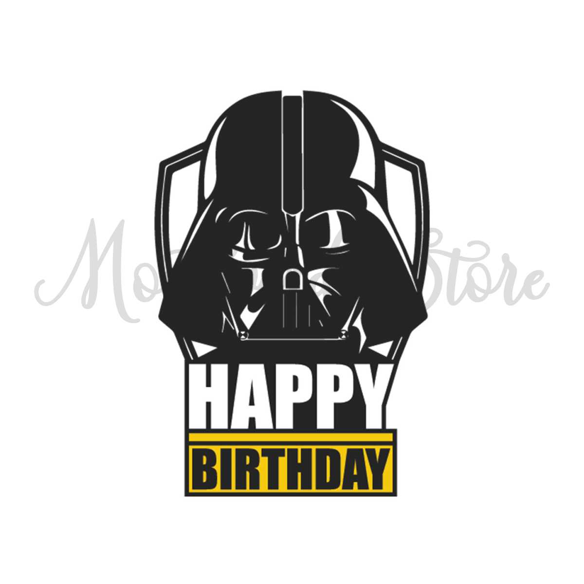 Darth Vader Happy Birthday Star Wars Movie SVG - Inspire Uplift