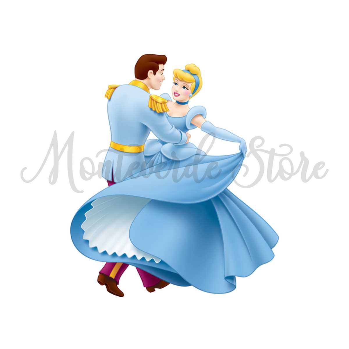 Disney Princess Cinderella And Prince Charming Dance Clipart | Inspire ...