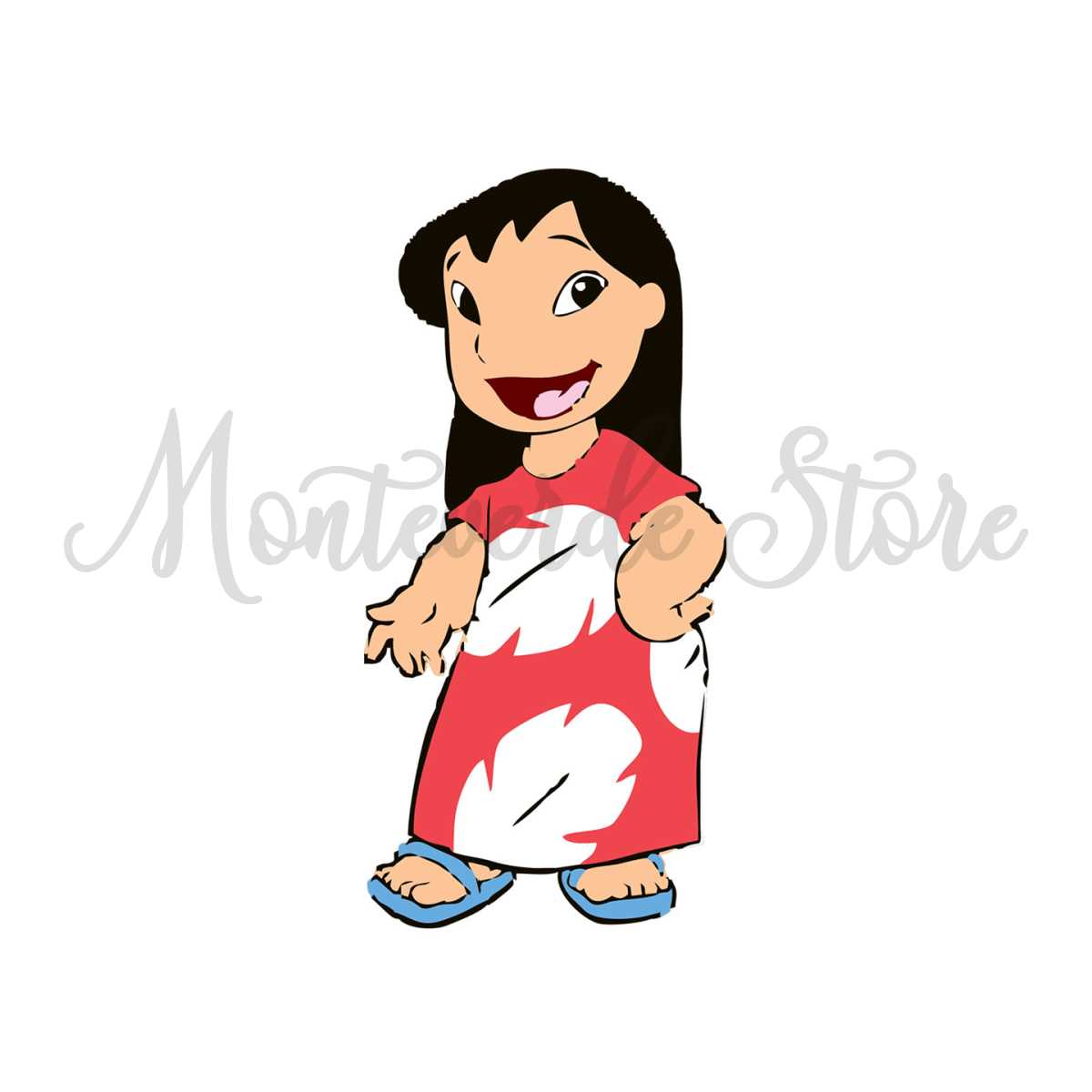 Happy Face Disney Princess Lilo Pelekai SVG | Inspire Uplift