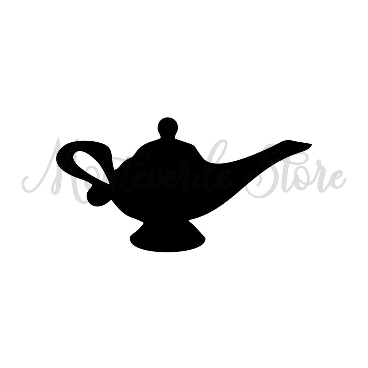 Disney Aladdin The Magic Lamp Silhouette Vector SVG | Inspire Uplift