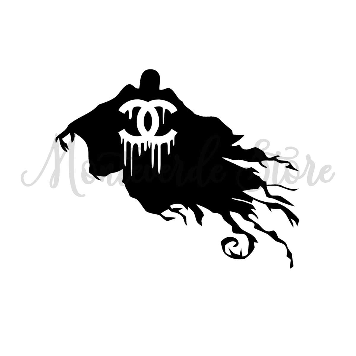 Coco Chanel Ghost Logo SVG, Chanel Logo SVG, CC Drip Logo SV | Inspire ...