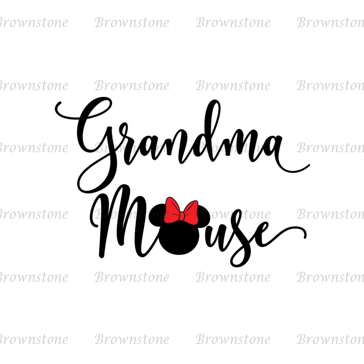 Grandma Minnie Mouse SVG - Inspire Uplift