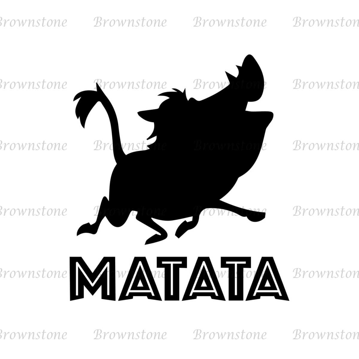 Matata Pumbaa The Lion King SVG | Inspire Uplift
