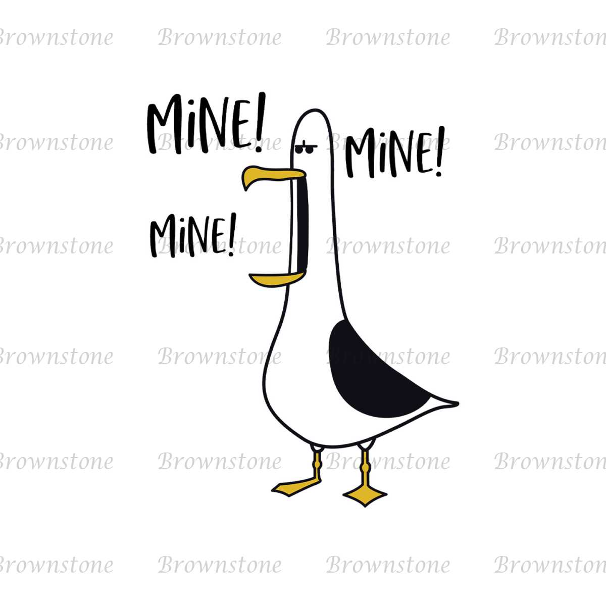 Mine Mine Mine Finding Nemo Seagull SVG | Inspire Uplift