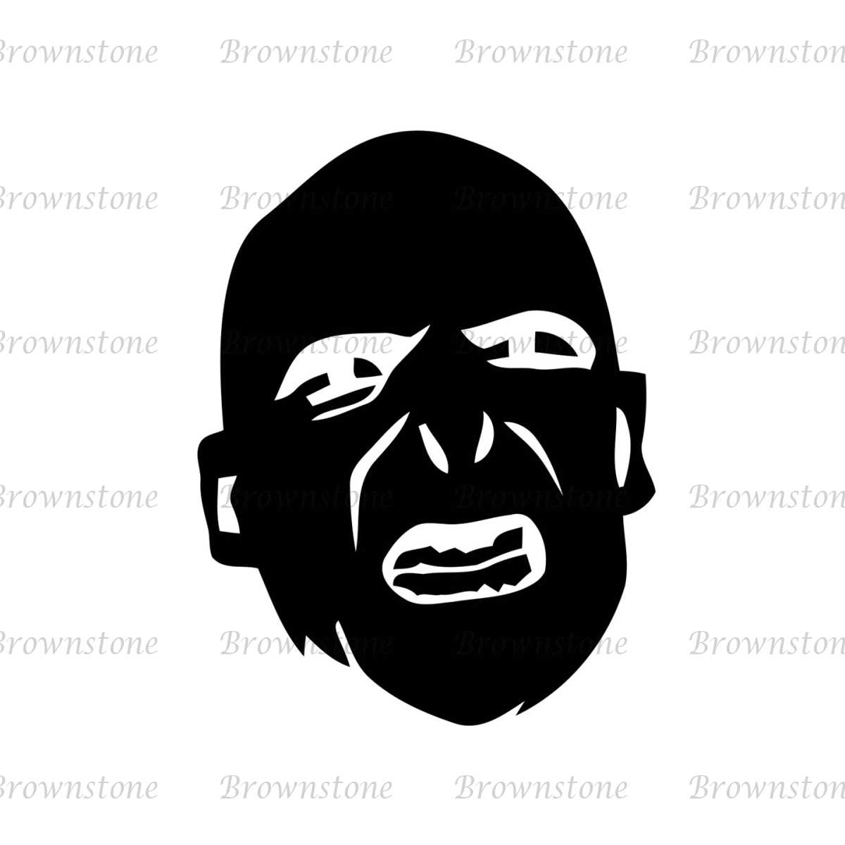 Harry Potter Voldemort Face Silhouette SVG Vector Cut File | Inspire Uplift