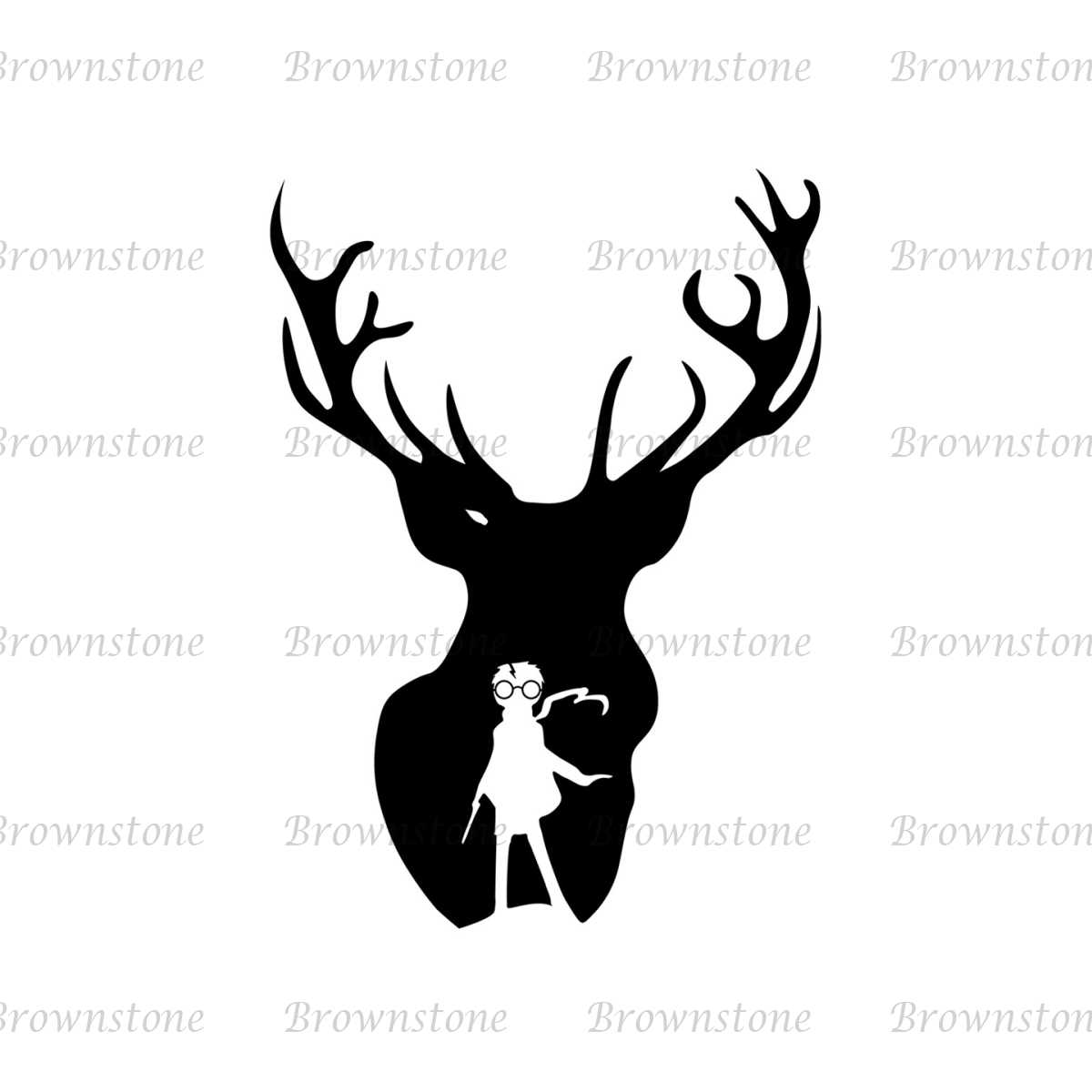 Harry Potter The Patronus Deer SVG PNG Silhouette Cut Files - Inspire ...