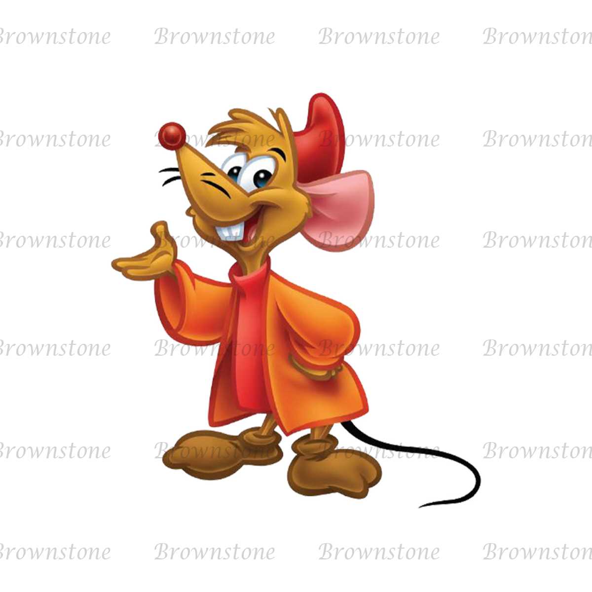 Cinderella Mouse Smile Jaq Disney Cartoon Character PNG | Inspire Uplift