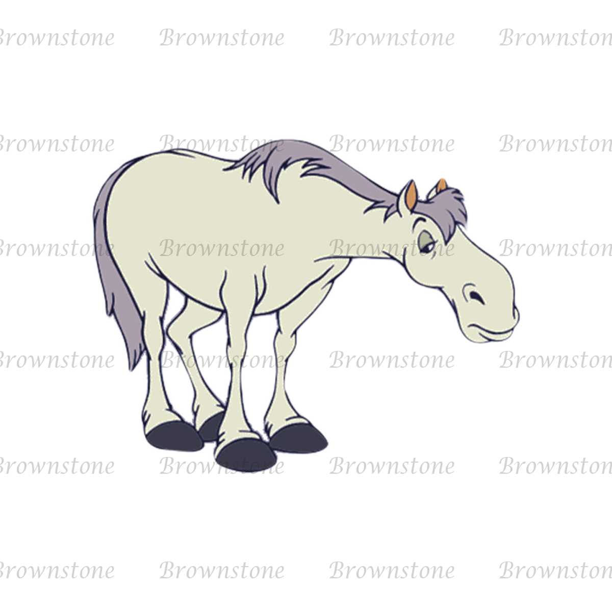 Disney Cinderella's Friend Major The Horse Cartoon PNG - Inspire Uplift