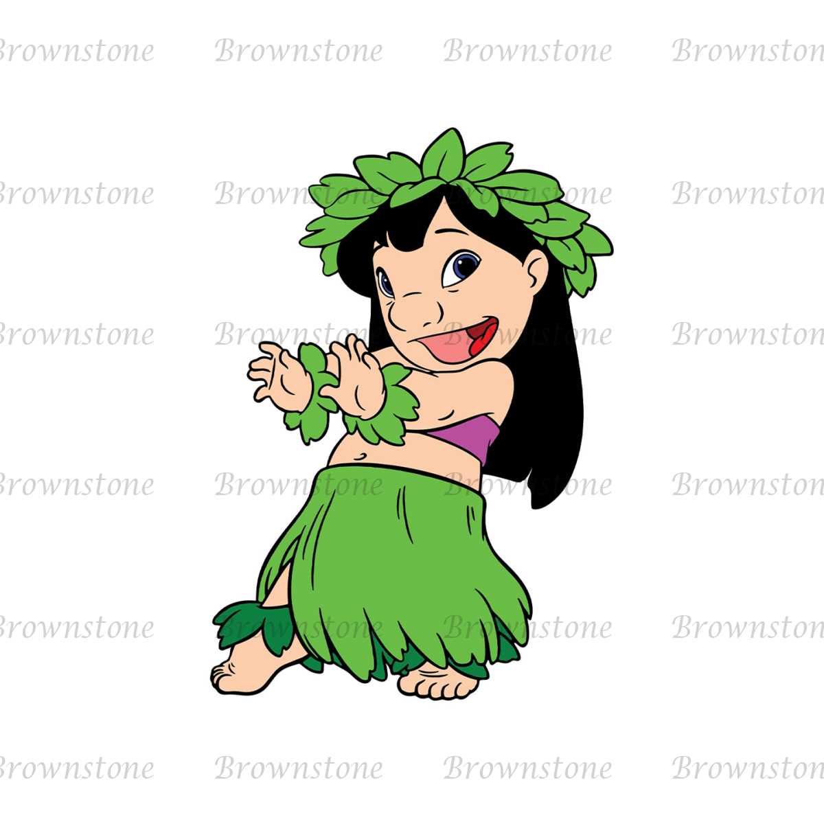 Hawaiian Beach Time Costume Disney Lilo Pelekai Clipart SVG | Inspire ...