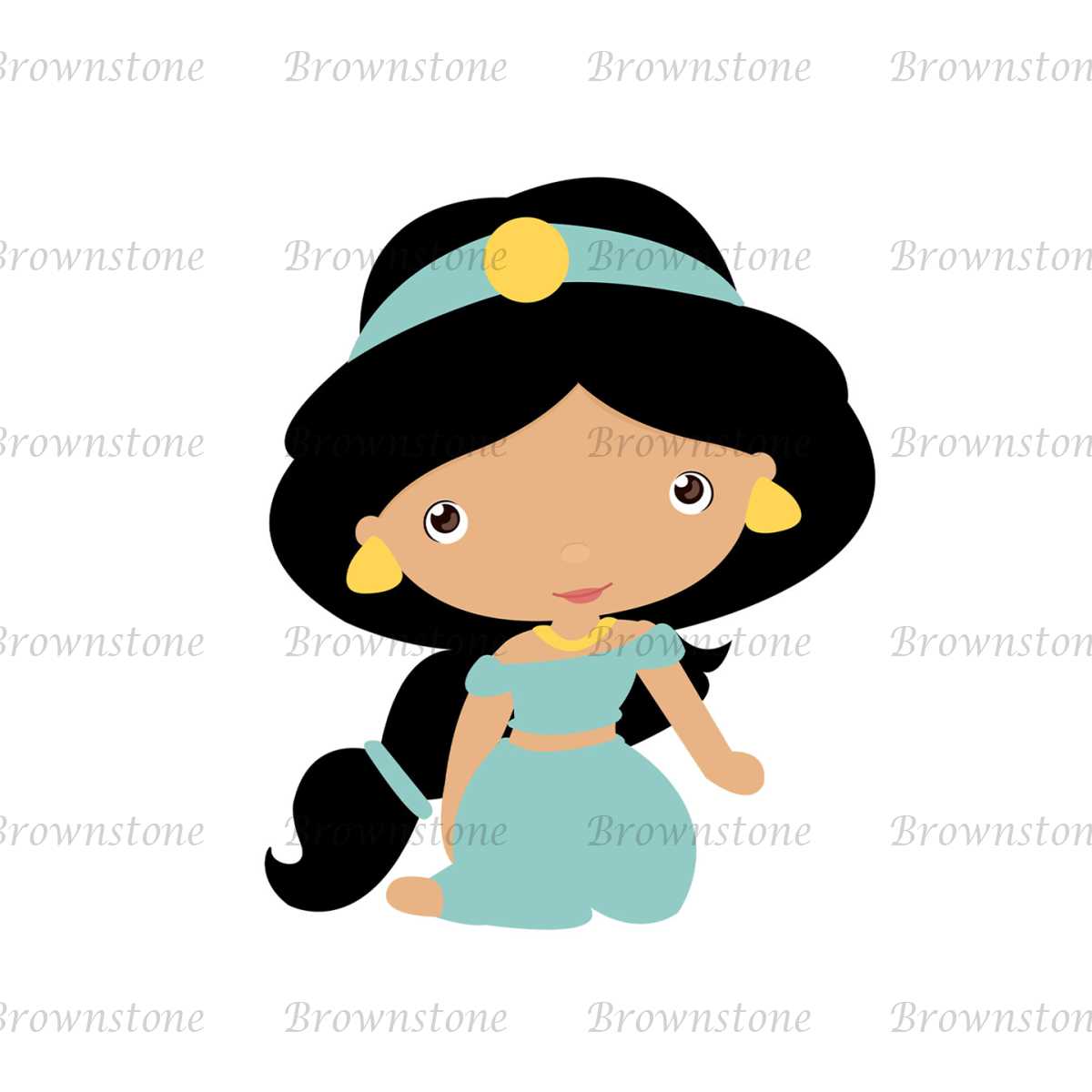 Cute Chibi Princess Jasmine Disney Aladdin PNG | Inspire Uplift