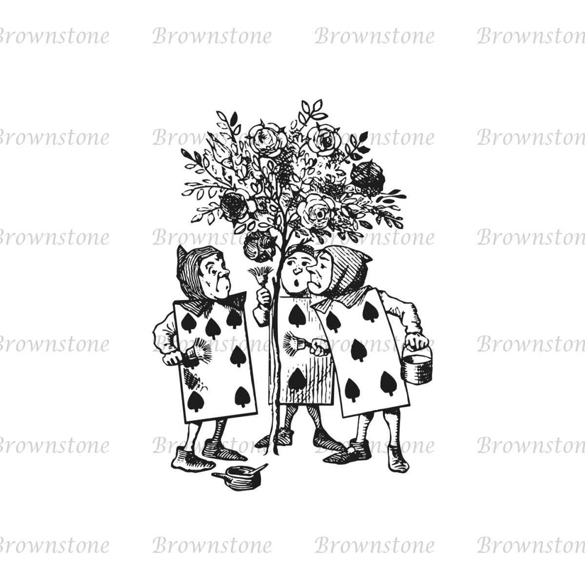 The Spades Playing Cards Alice In Wonderland SVG Silhouette | Inspire ...