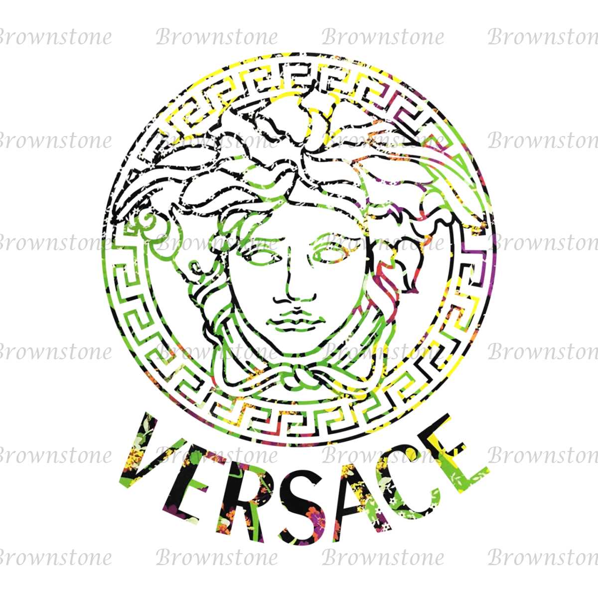 Versace Floral Logo SVG, Italy Versace Logo SVG, Versace SVG | Inspire ...
