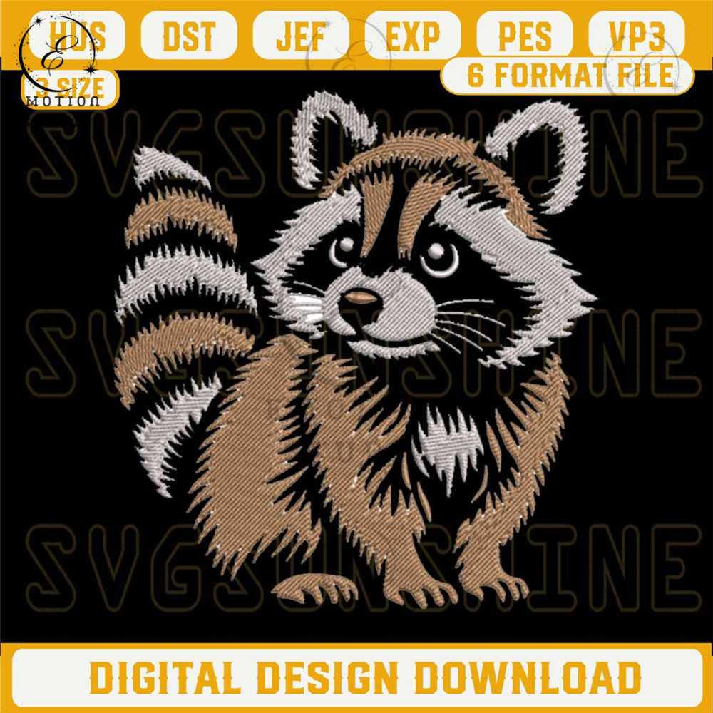 Raccoon Embroidery | Inspire Uplift