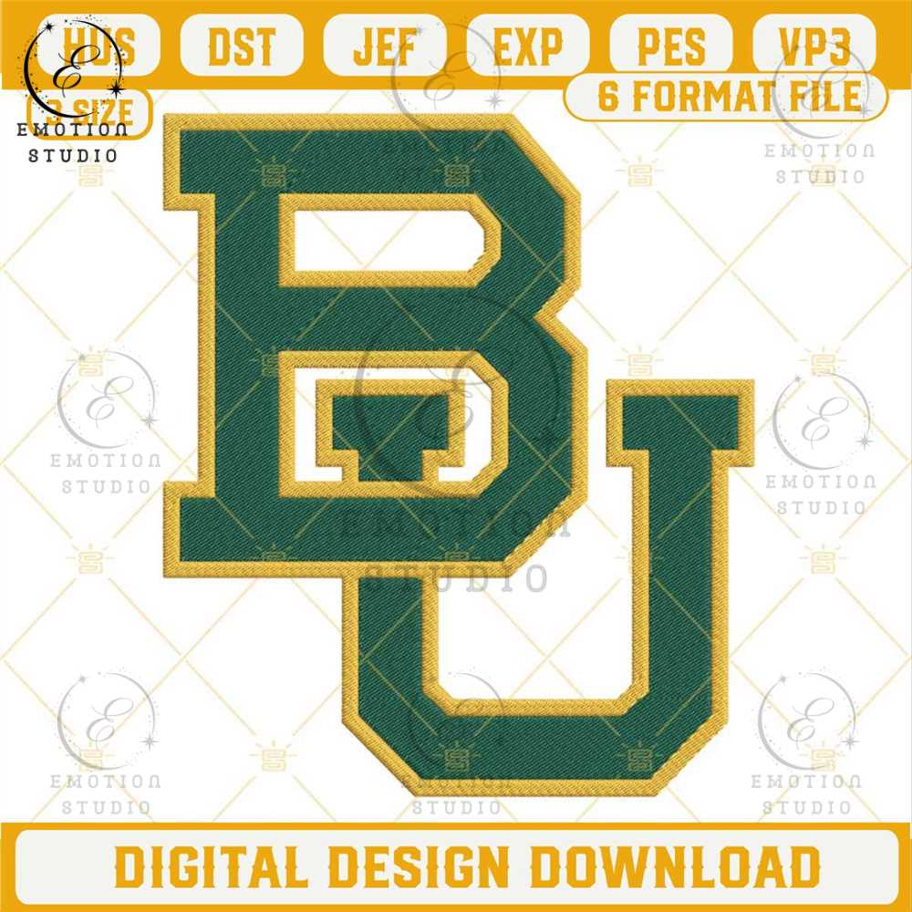 Baylor Bears Football Logo Embroidery Design Files.jpg | Inspire Uplift