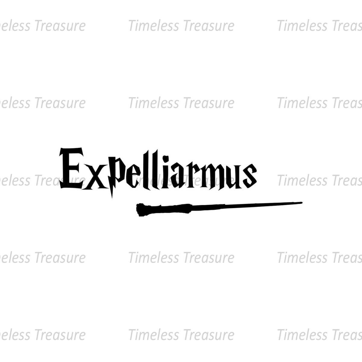 Expelliarmus Harry Potter Magic Wand SVG Vector Clipart | Inspire Uplift
