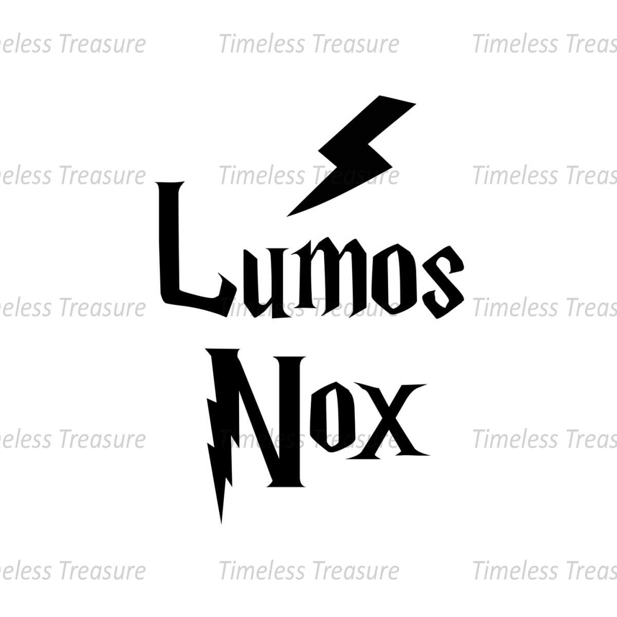 Harry Potter Lumos Nox Lightning Bolt Logo SVG Vector Files - Inspire ...
