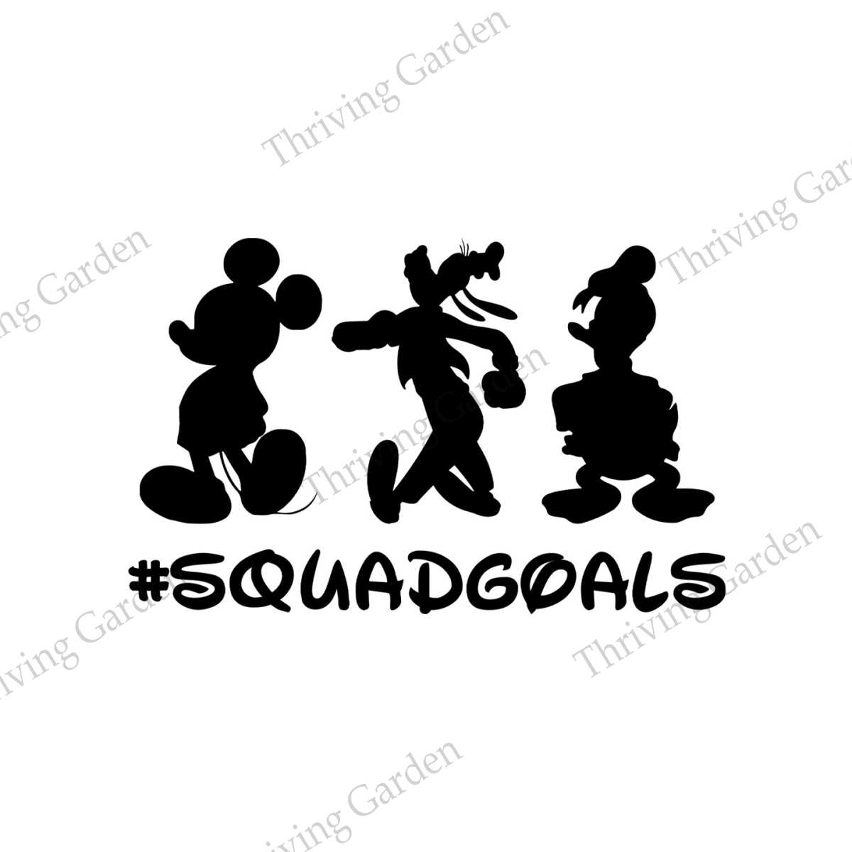 Mickey Mouse and Friends Squad Goals SVG | Inspire Uplift