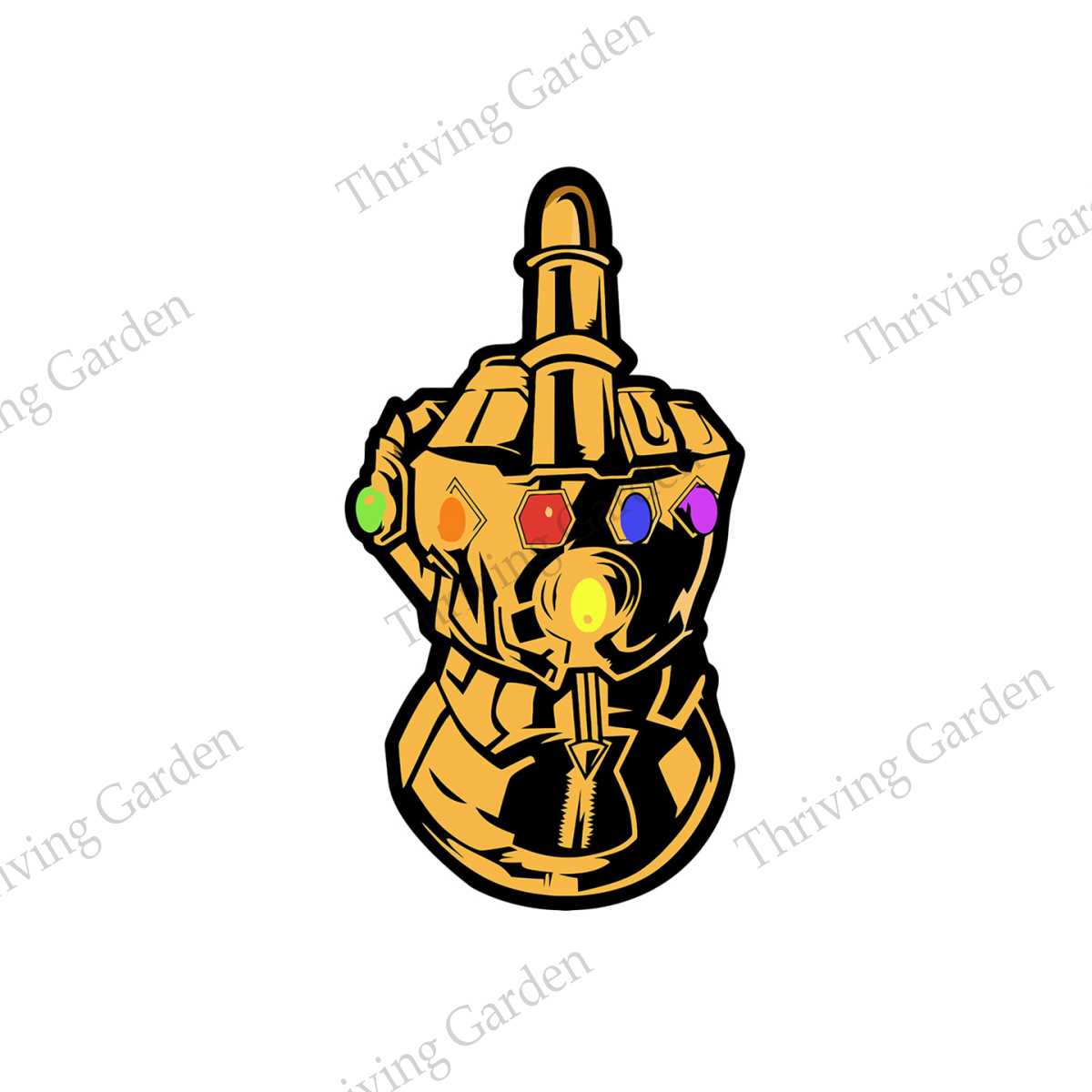 Avengers Middle Finger Infinity Gauntlet SVG | Inspire Uplift