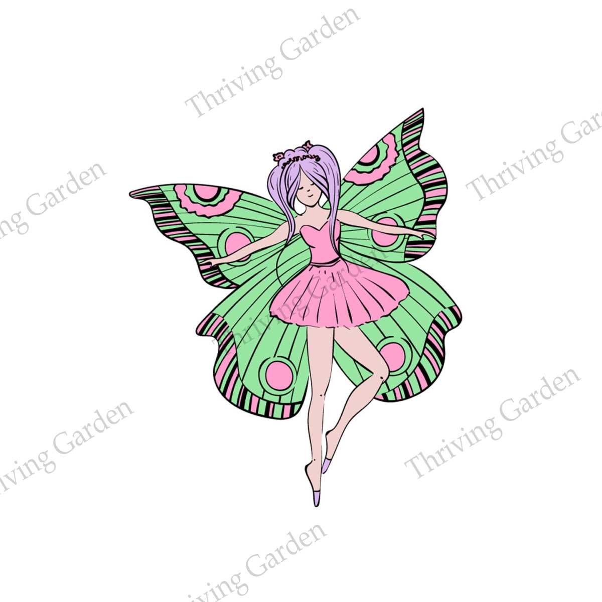 Disney Butterfly Princess Tinkerbella Vector SVG | Inspire Uplift