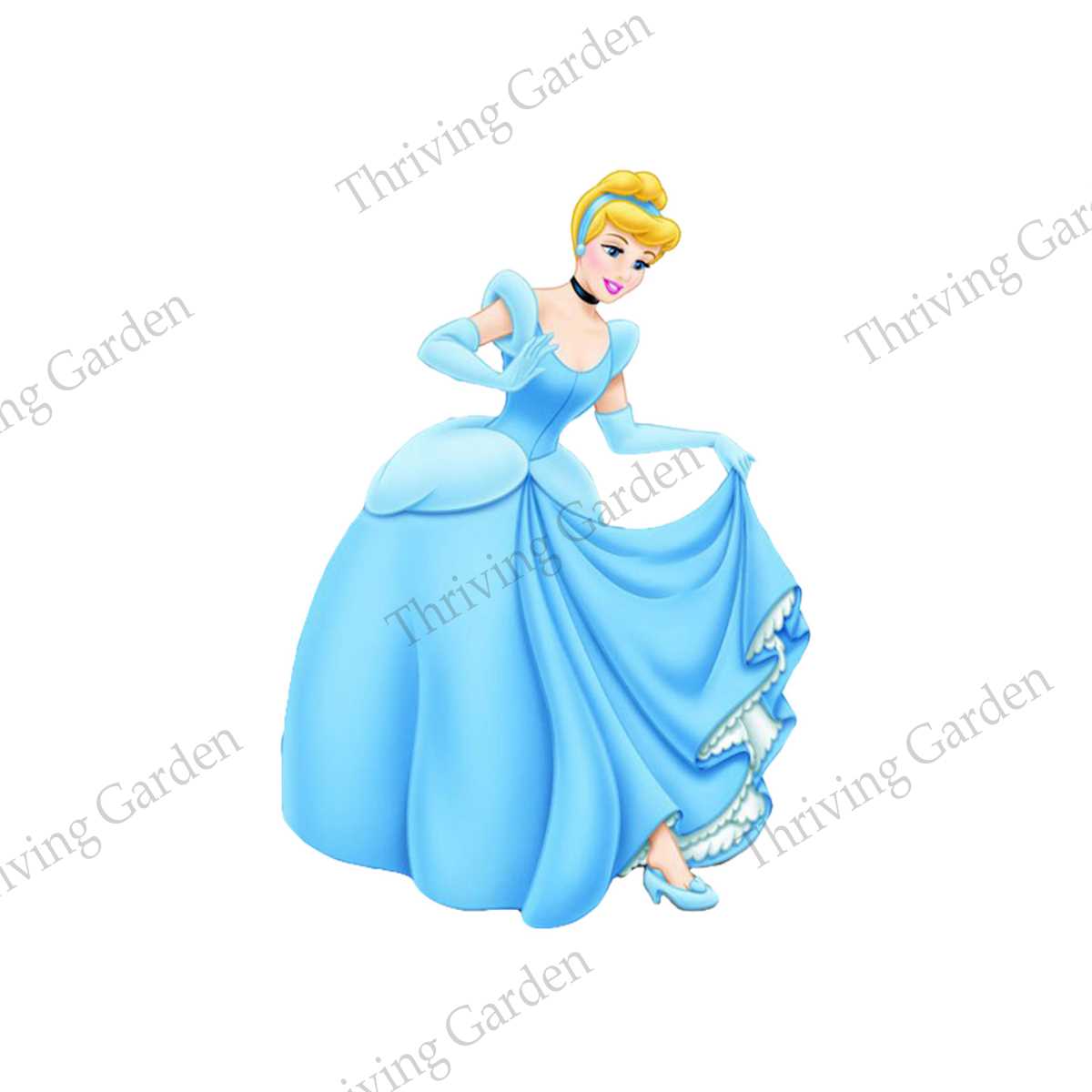 Disney Princess Cinderella Wears Glass Slipper PNG - Inspire Uplift