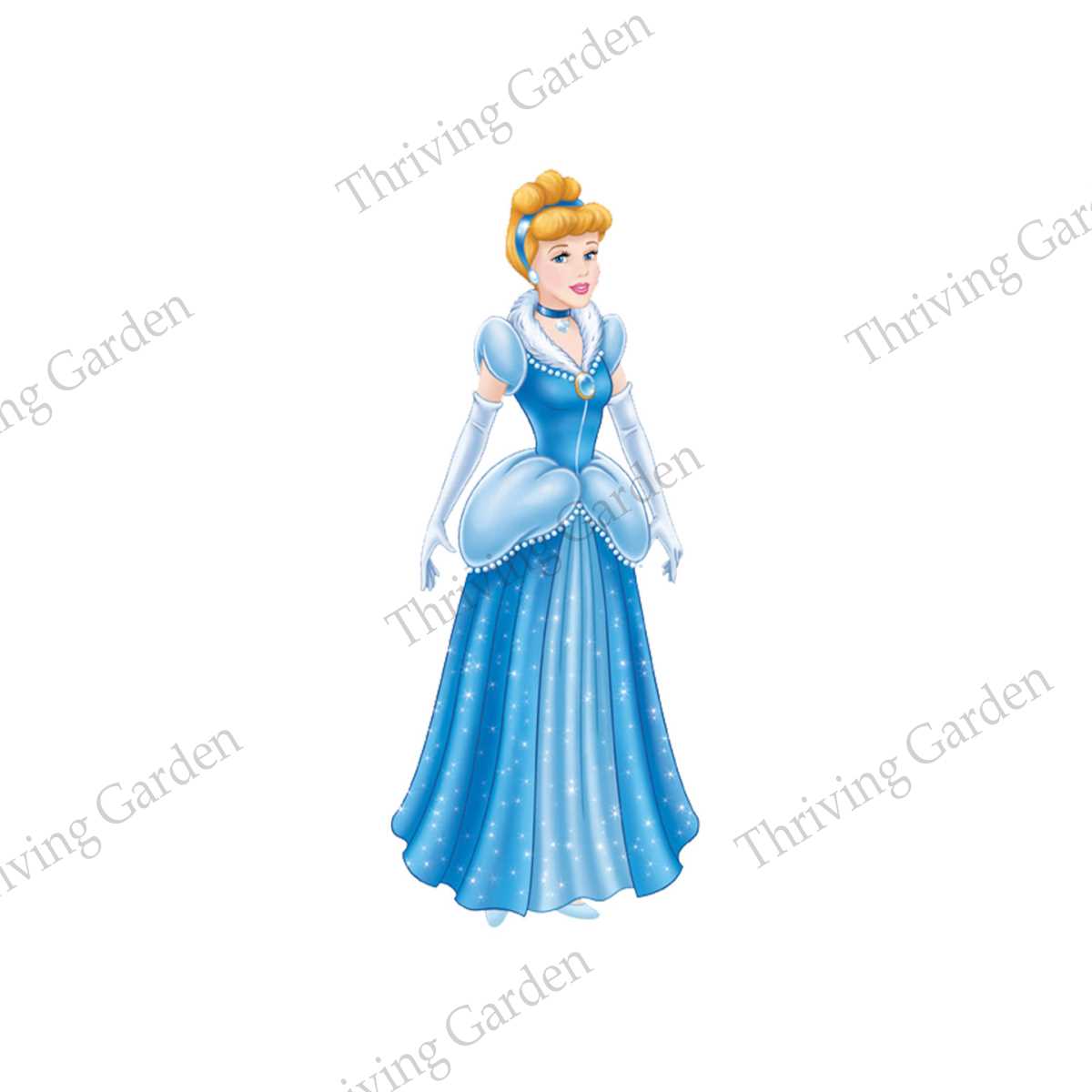 Disney Princess Cinderella Winter Costume Sublimation PNG | Inspire Uplift