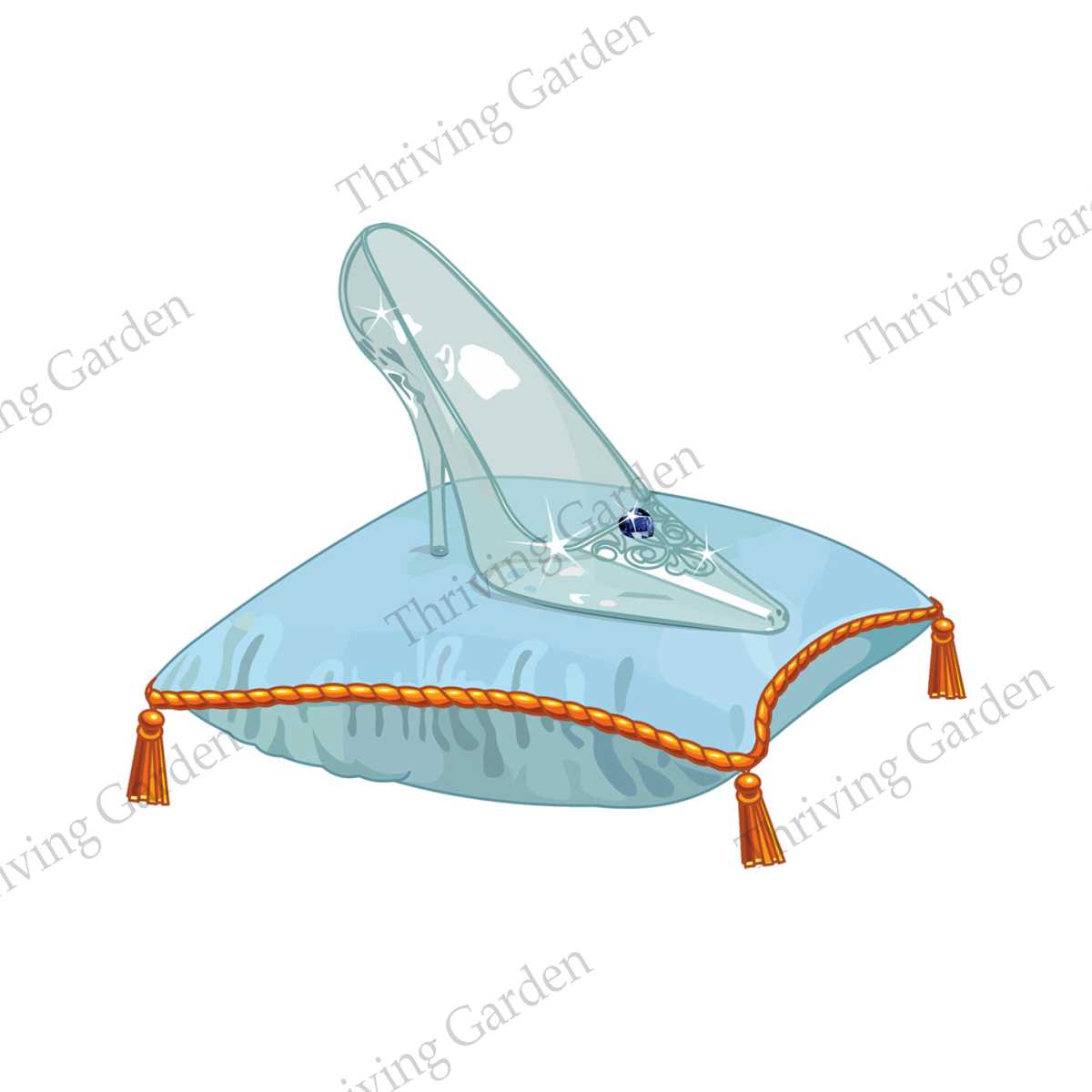 Disney Cinderella Fantasy Glass Slipper Clipart PNG | Inspire Uplift