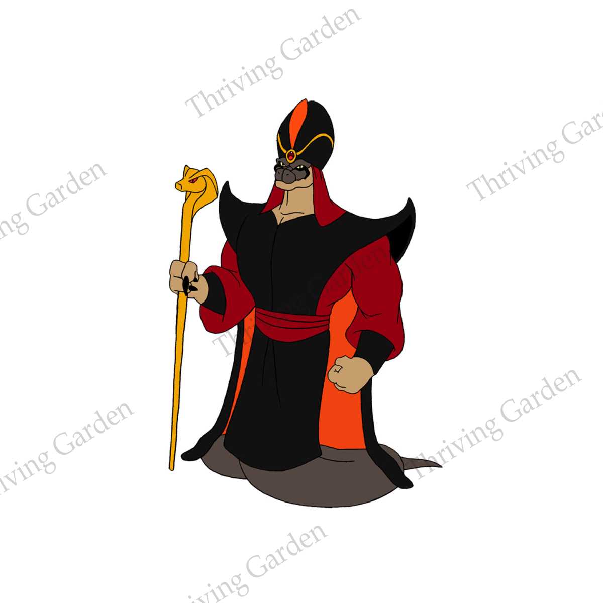 Sorcerer Jafar Cobra Form Disney Aladdin Villain PNG - Inspire Uplift