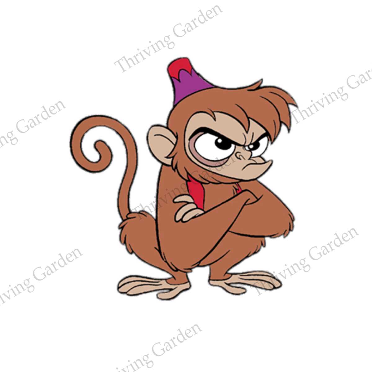 Sitting Monkey Abu Disney Cartoon Aladdin and The Magic Lamp | Inspire ...