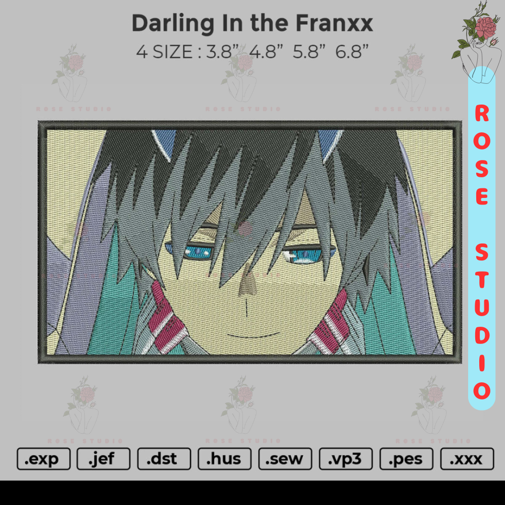 Darling In The Franxx Embroidery | Inspire Uplift