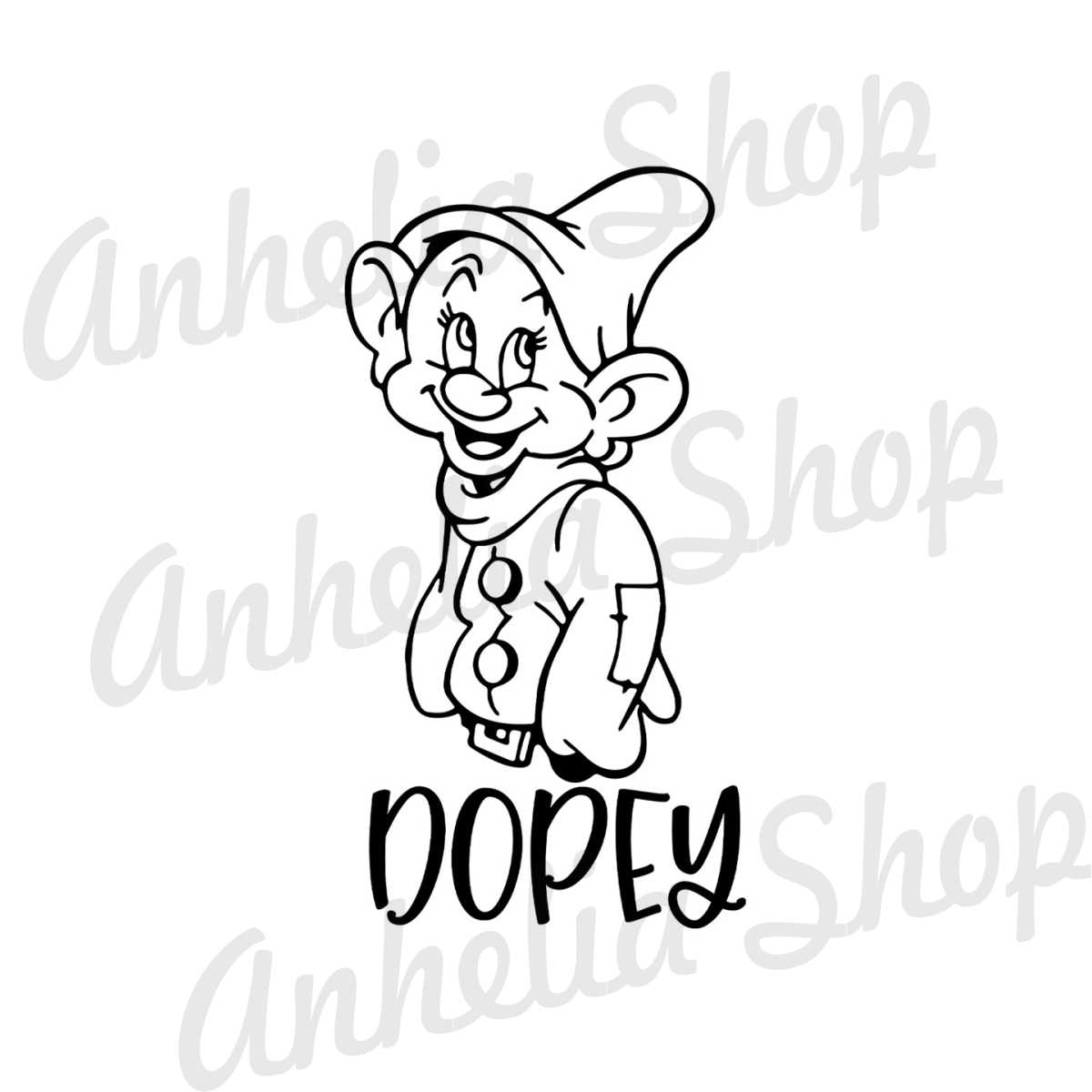 Dopey The Snow White & 7 Dwarfs SVG - Inspire Uplift