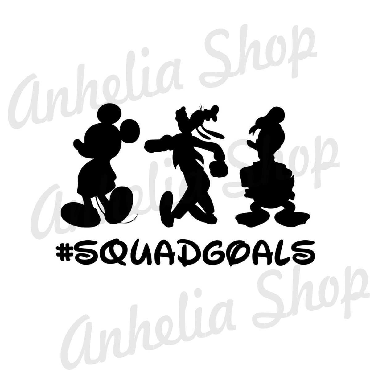 Mickey Mouse and Friends Squad Goals SVG | Inspire Uplift