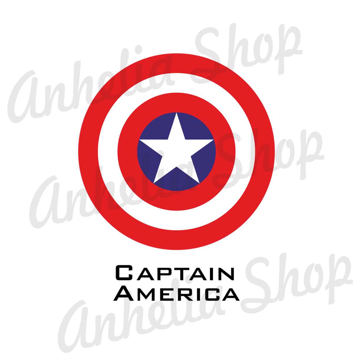 Avengers Superhero Captain America Logo SVG | Inspire Uplift