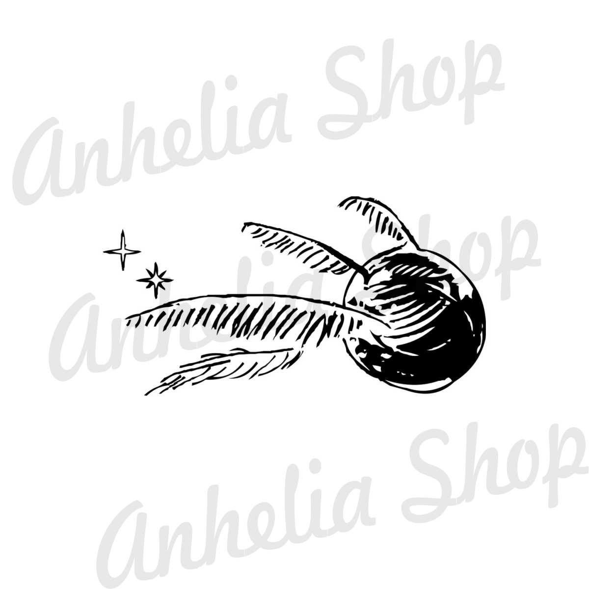 Harry Potter Golden Snitch The Magic Ball SVG Vector | Inspire Uplift